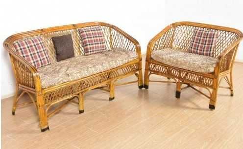 Five seater cane sofa set - Omg Furniture