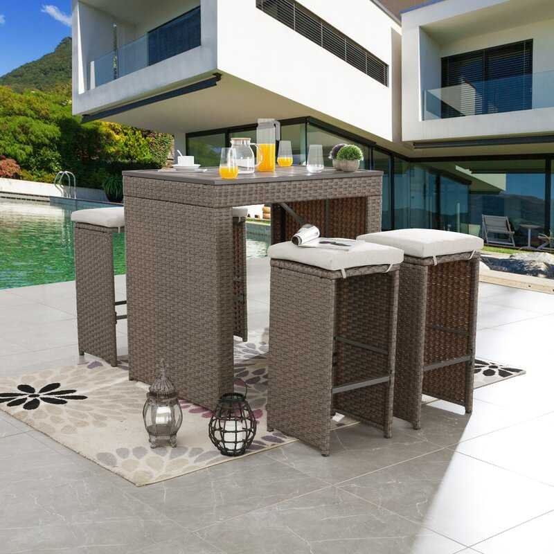 Four seater outdoor bar counter - Omg Furniture