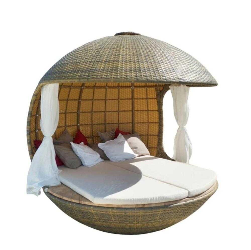 Round shape outdoor sun bed - Omg Furniture