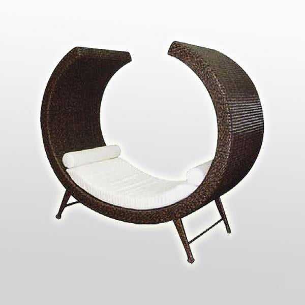 Round shape outdoor sun bed - Omg Furniture