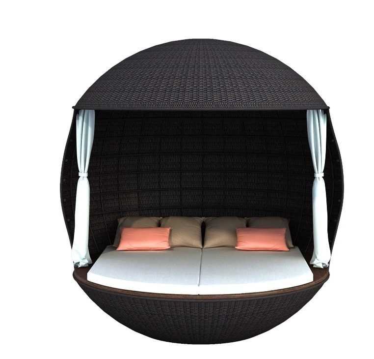 Round shape outdoor sun bed - Omg Furniture