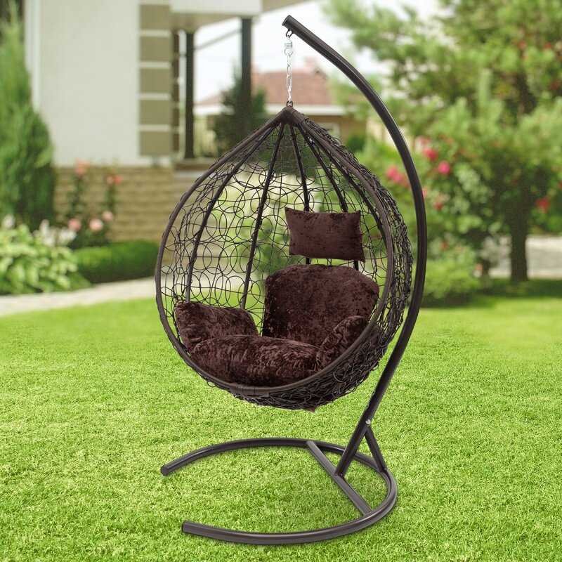 Single seater outdoor lawn sing with stand - Omg Furniture