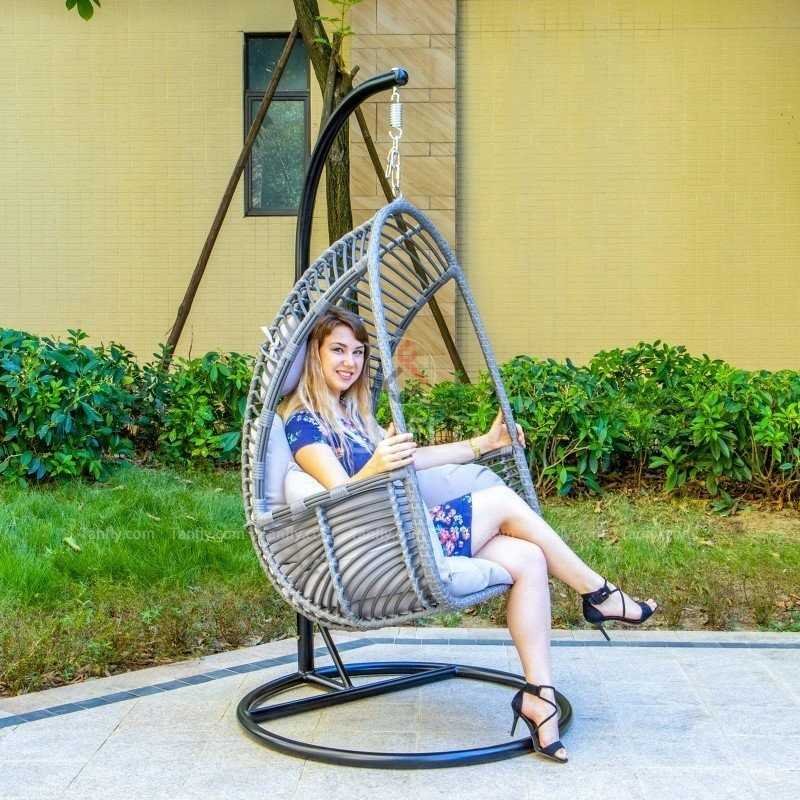 Single seater Outdoor swing with stand - Omg Furniture