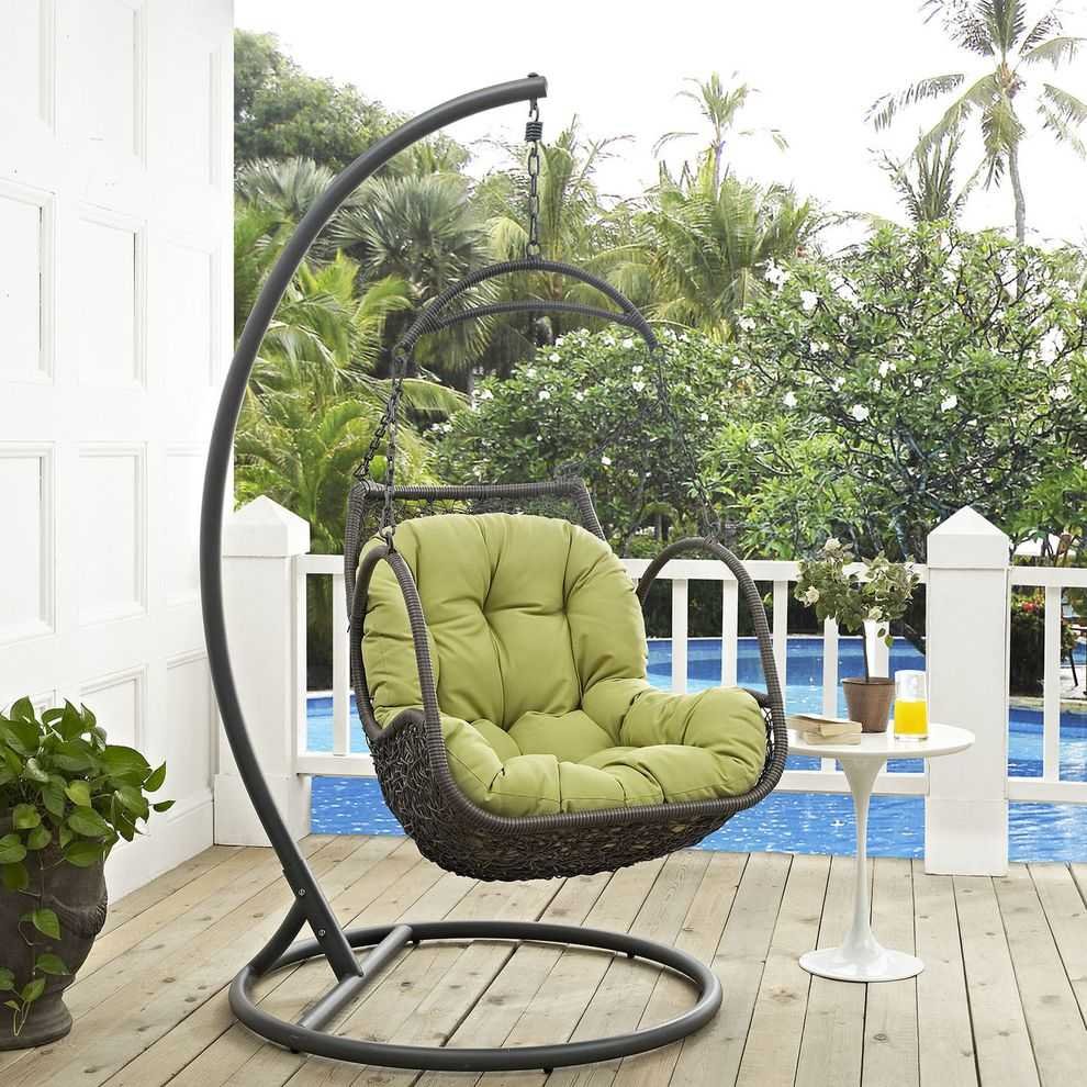 Single seater Outdoor swing with stand - Omg Furniture