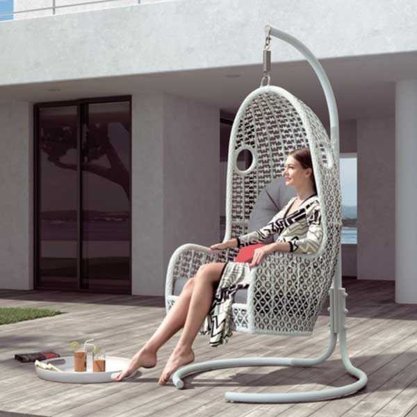 Single seater Outdoor swing with stand - Omg Furniture