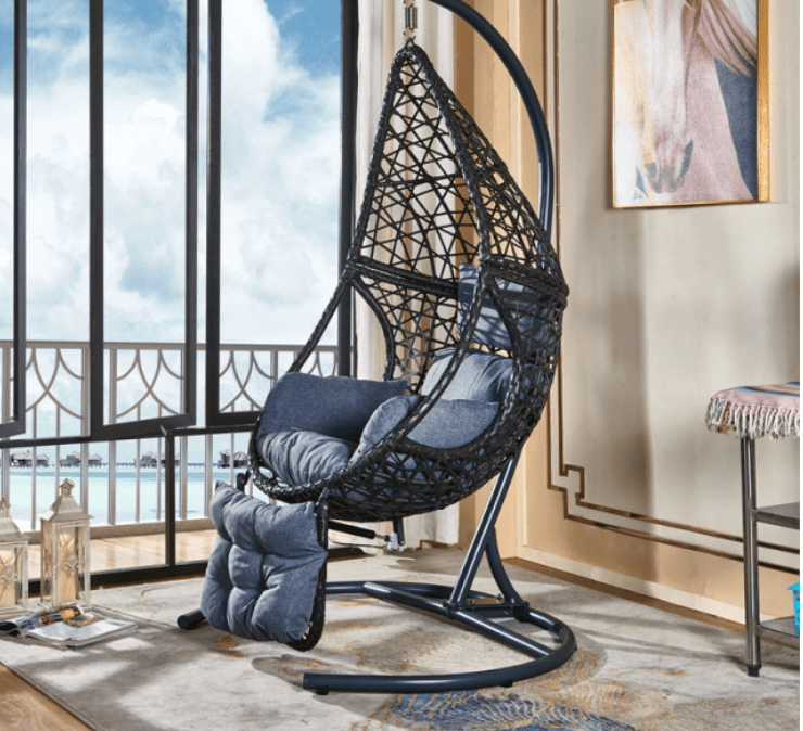 Single seater spider net Outdoor swing with stand - Omg Furniture