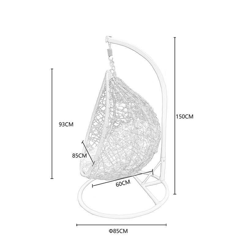 Single seater spider net Outdoor swing with stand - Omg Furniture
