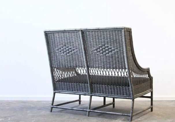 Two seater cane sofa set - Omg Furniture