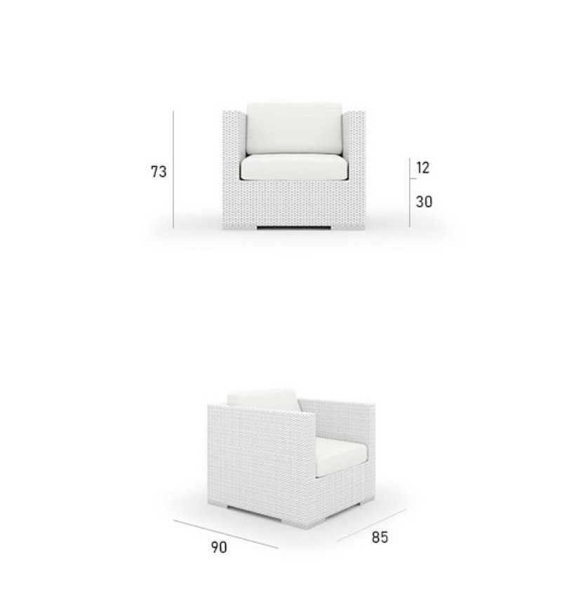 Two seater Outdor sofa set without center table - Omg Furniture